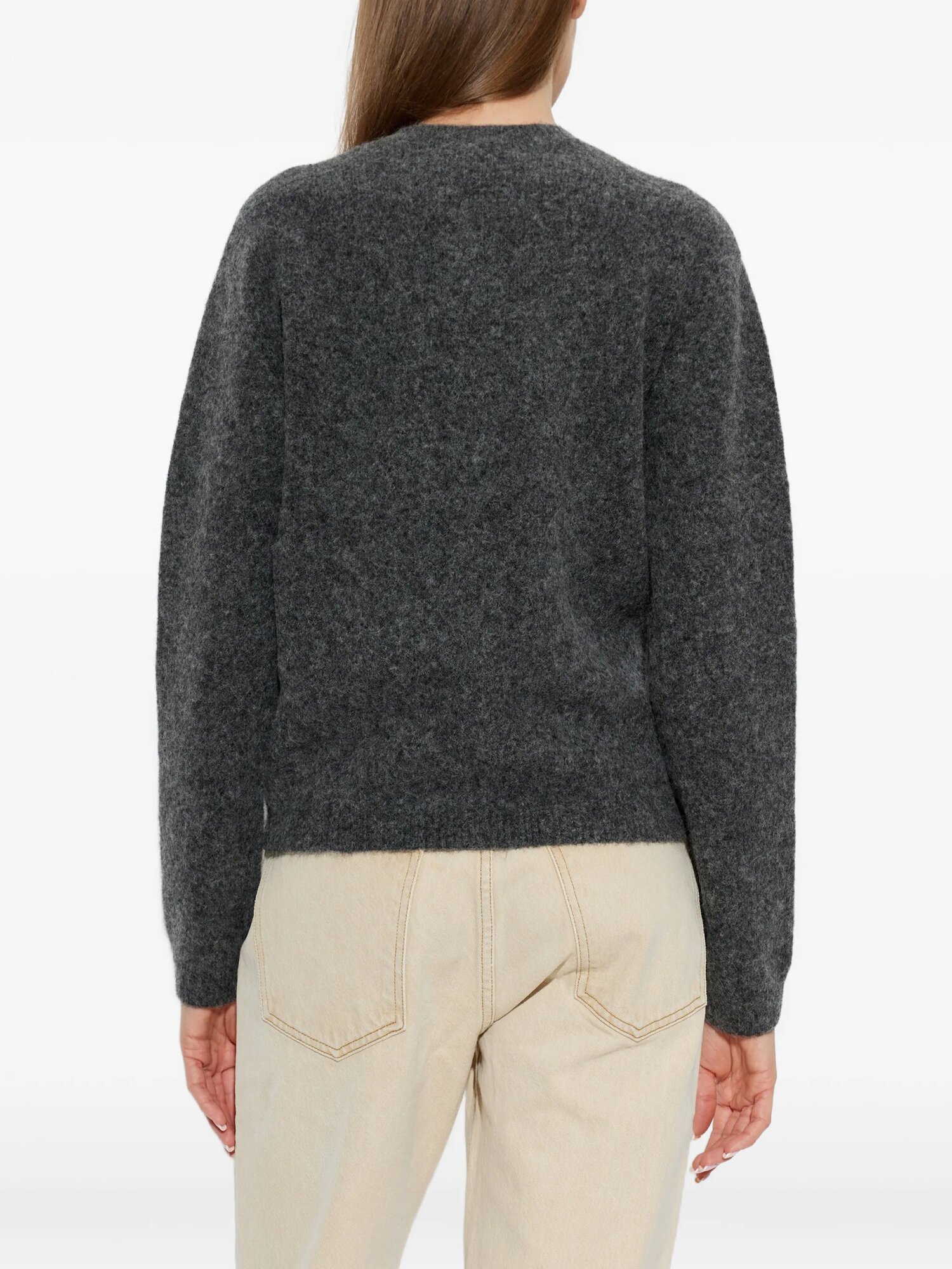 Кардиган A.P.C. Brushed button-up cardigan, размер 40 EU, серый — фото 1