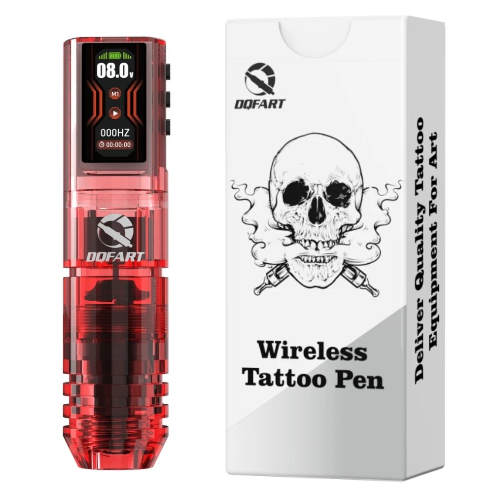 Беспроводная тату-машинка DQFART Poseidon RED P2 With Box