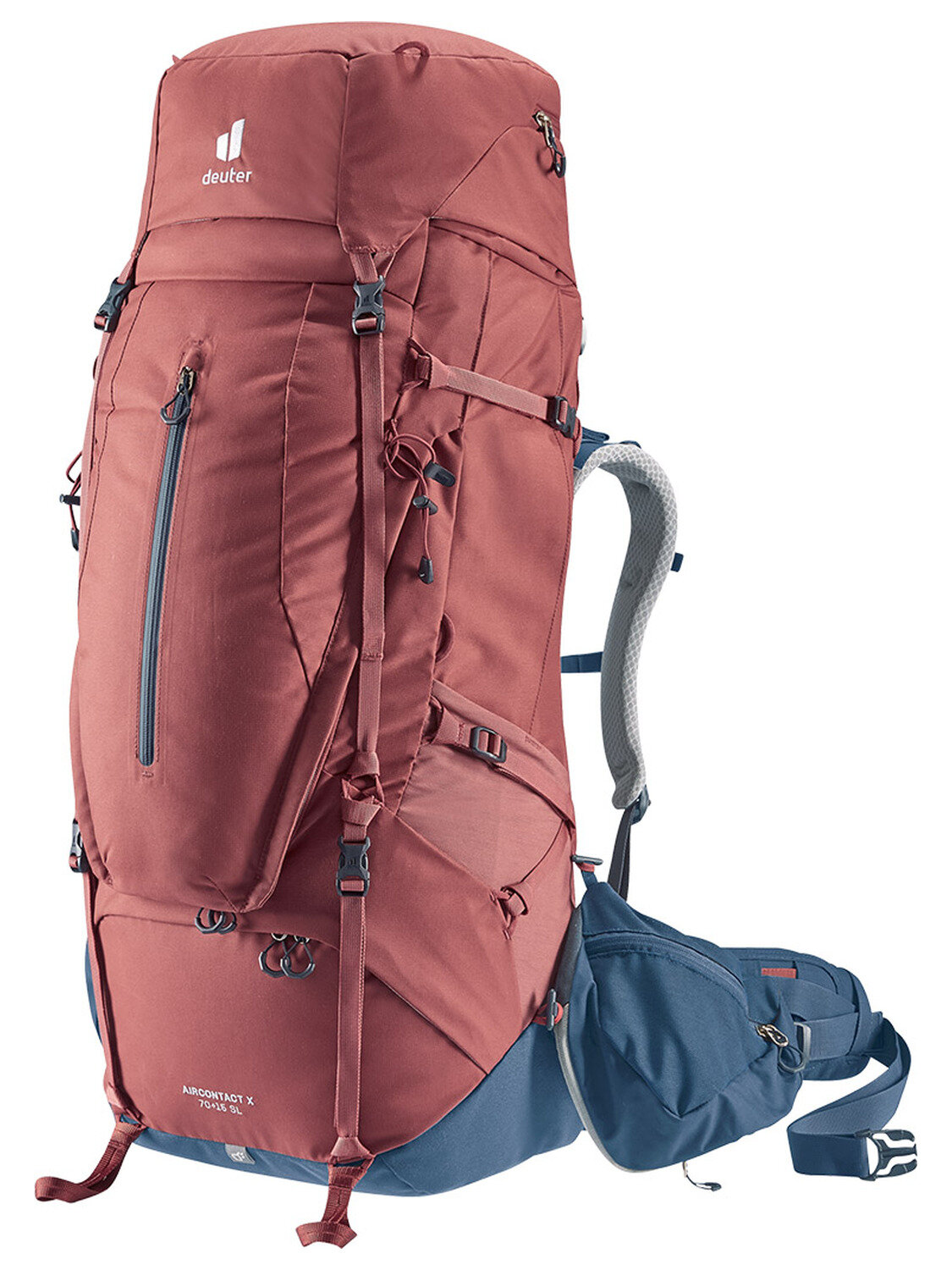 Рюкзак Deuter Aircontact X 70+15 SL Бордовый, для женщин
