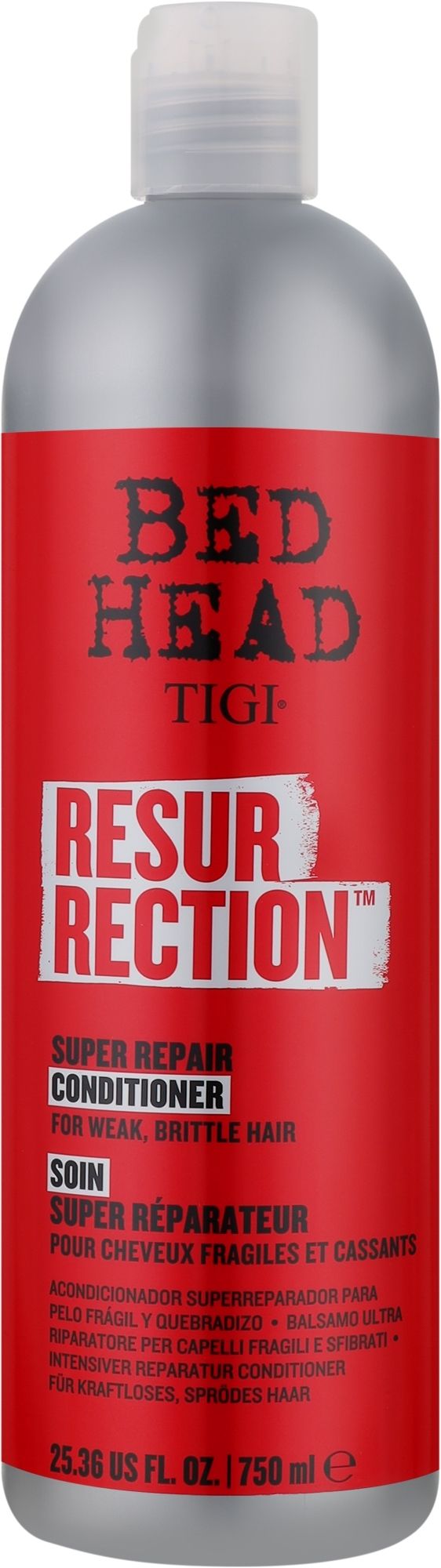 TIGI Восстанавливающий кондиционер для ослабленных и ломких волос Bed Head Resurrection Super Repair Conditioner 750 мл