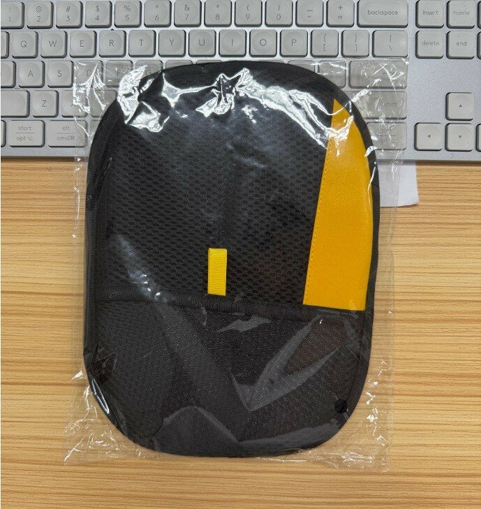 Перчатка для удаления шерсти pet static de shedding крупная толстая для кошек и собак черный желтый 24x18 см