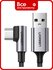 Кабель Ugreen USB A - USB C правый угол , цвет серый космос, 1 м 50941