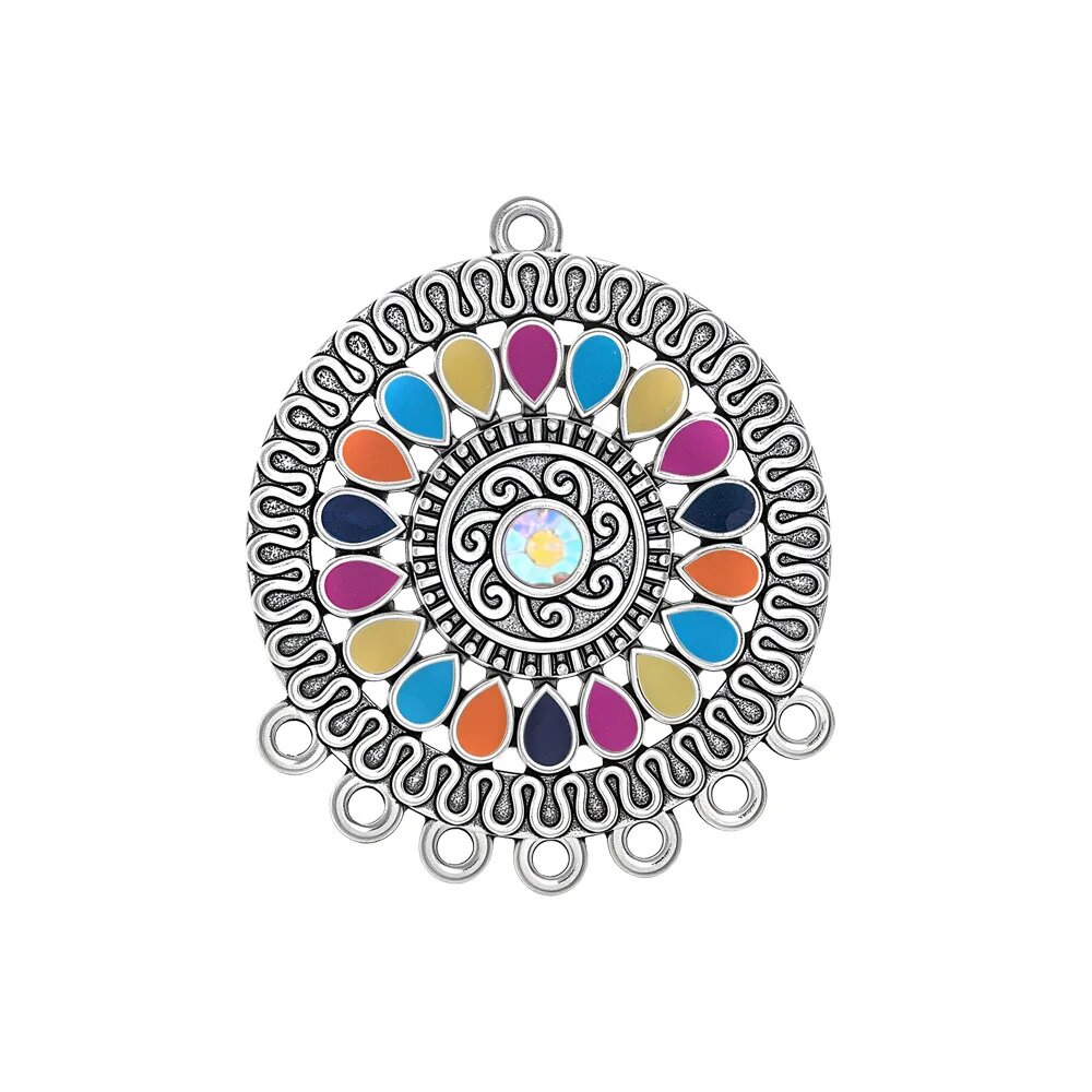 Подвеска-шарм этническая винтажная, Metal color: PD2026759