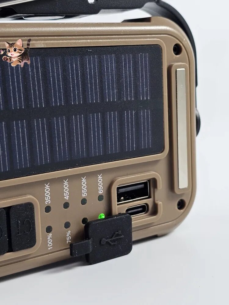 Мощный фонарь-прожектор 40 Вт, 30 м² площадь освещения, функция Power Bank, портативный — фото 1