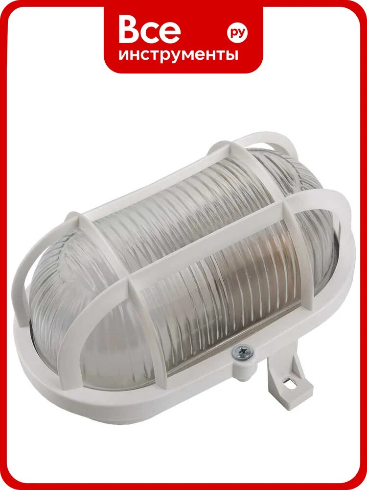 Светильник ЖКХ настенно-потолочный General Lighting Systems НБП 02-60-004.03 евро с решеткой под лампу Е27 до 60Вт белый 437832