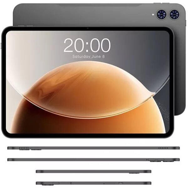 Планшет Teclast T65(A7D5) T7280 (2.2) 8C RAM6Gb ROM128Gb 13.4" IPS 1920x1200 4G Android 16 черный 13Mpix 5Mpix BT WiFi microSD 1Tb 8000mAh 10.5hr