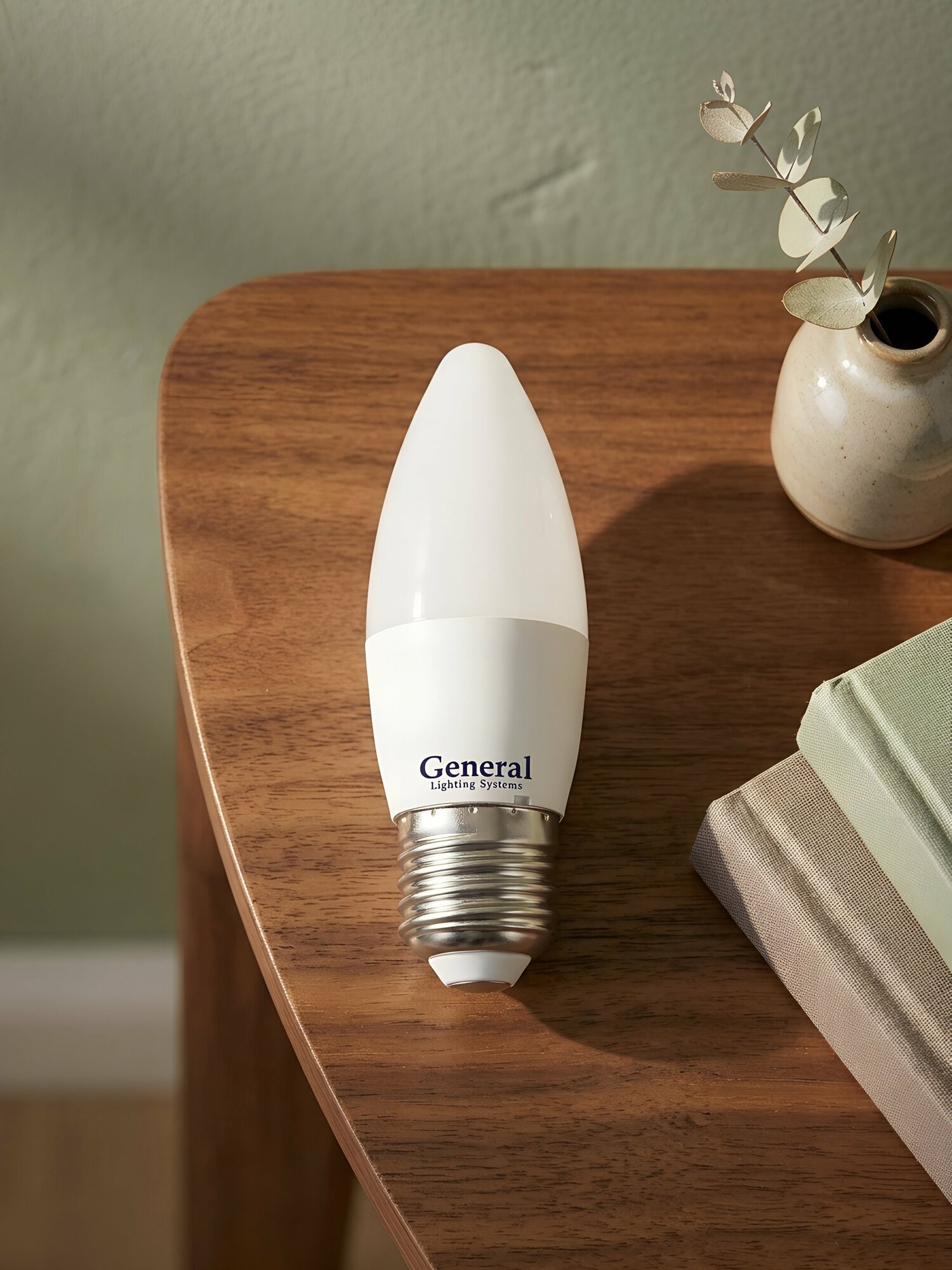 Лампа светодиодная General Lighting Systems GLDEN-CF E27 12 Вт 4500К свеча нейтральный белый свет 1 шт