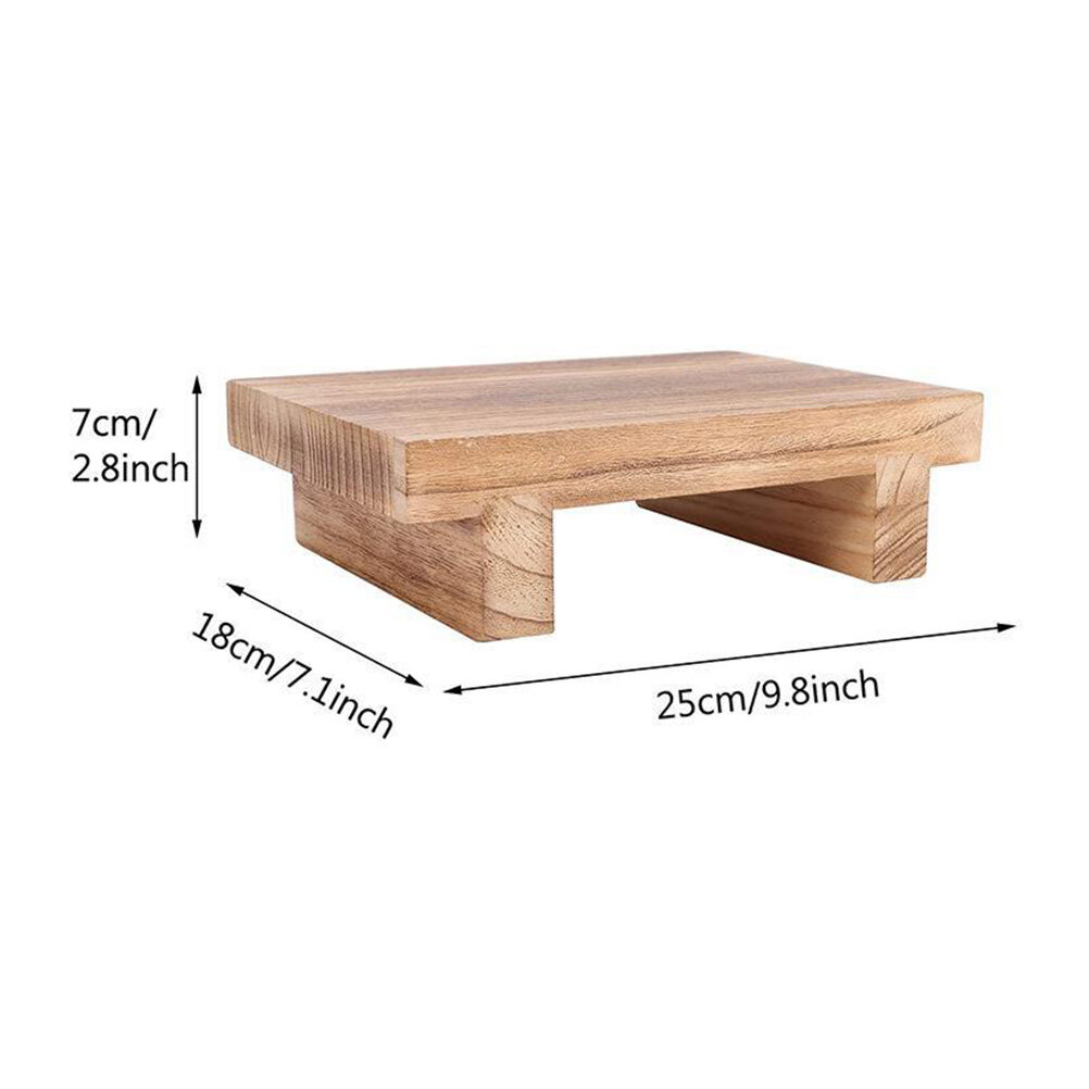 Деревянный Подставочный Стул Для Ног 25.00X18.00X7.00Cm Светло-Коричневый Цвет