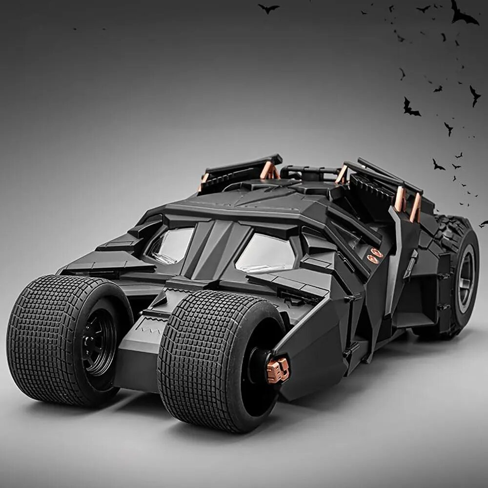 Бэтмобиль 1:18 Batmobile Tumbler Slide , Детская игрушечная машинка, Звук и освещение, металлическая модель, Темный рыцарь бронированная машина