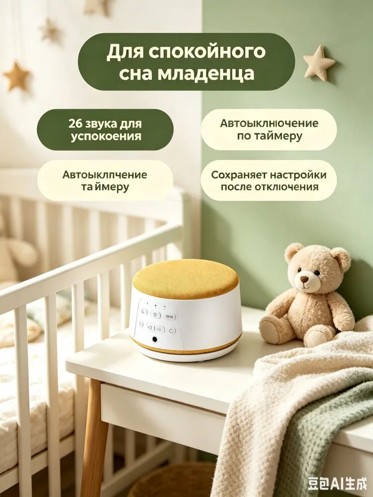 Генератор белого шума для сна детей и взрослых/белый шум для новорожденных/ночник