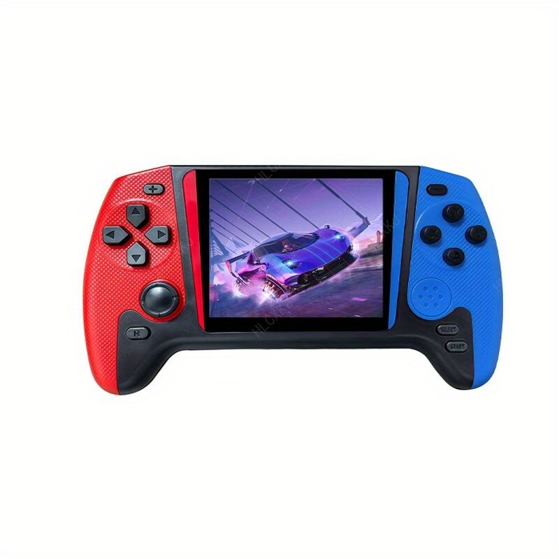 Портативная игровая консоль с экраном 3.5 дюйма, питание от USB, литий-полимерный аккумулятор, подключение к ТВ/монитору, цвет: красный/синий