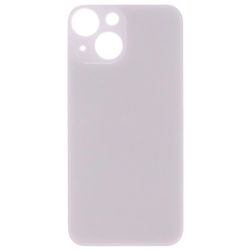 Задняя крышка для Apple iPhone 13 mini (белый) (с широким отверстием) (Premium)