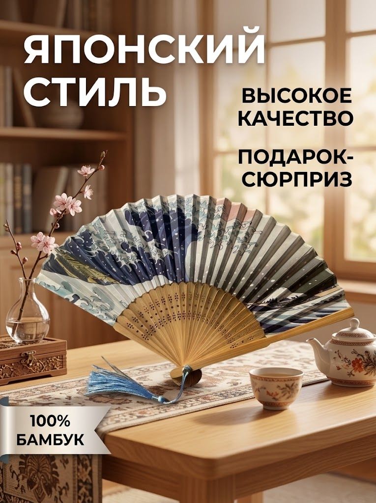 Веер женский складной