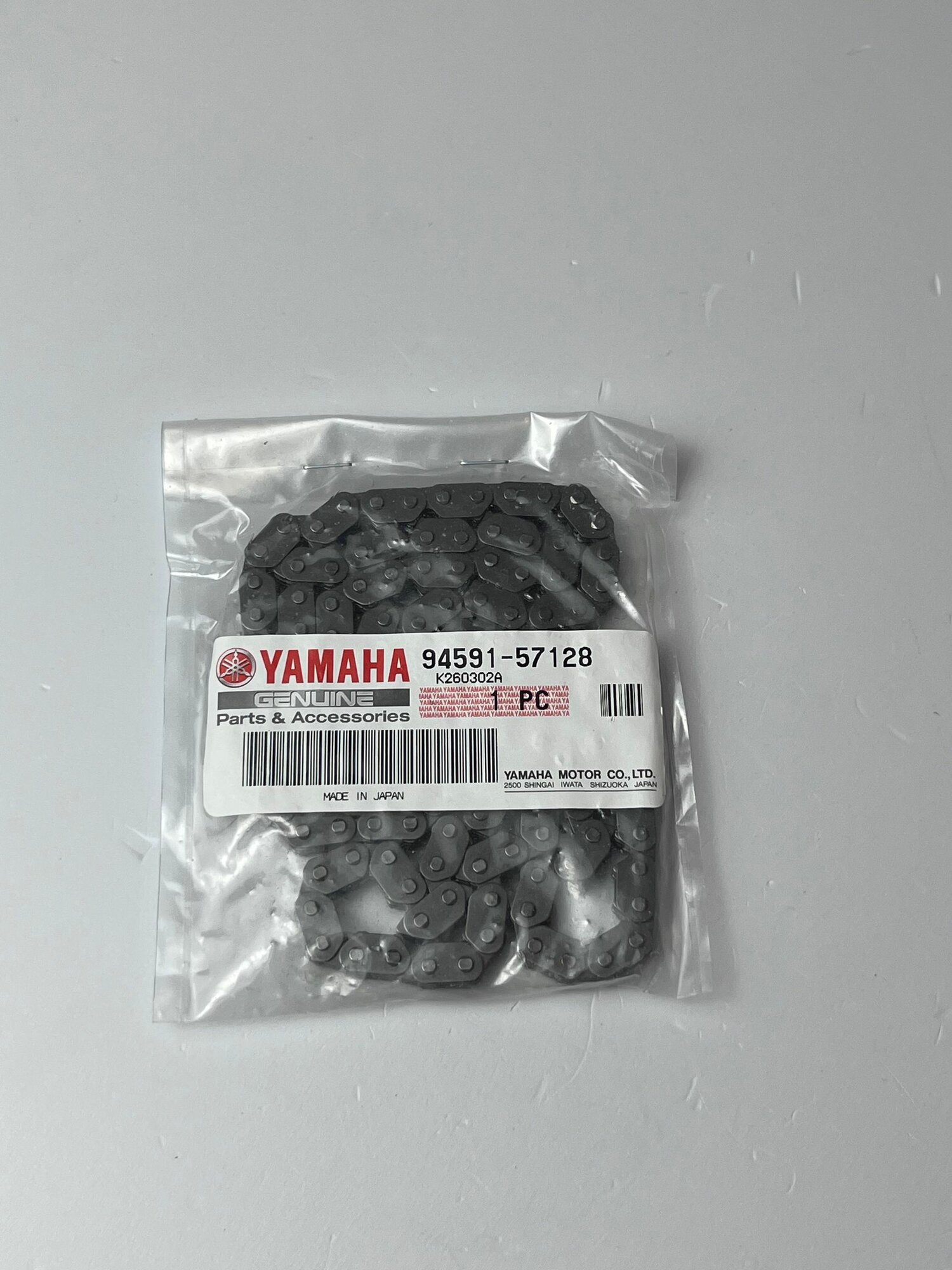 Цепь ГРМ мотоцикла YAMAHA. Артикул 94591-57128 (оригинал)