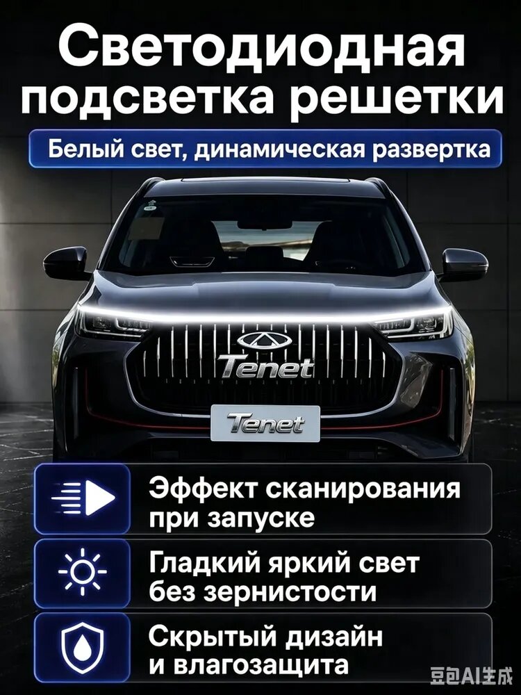 Комплект светодиодной подсветки для Tenet T7, белый свет, сканирование при запуске, водонепроницаемая лента из ПВХ