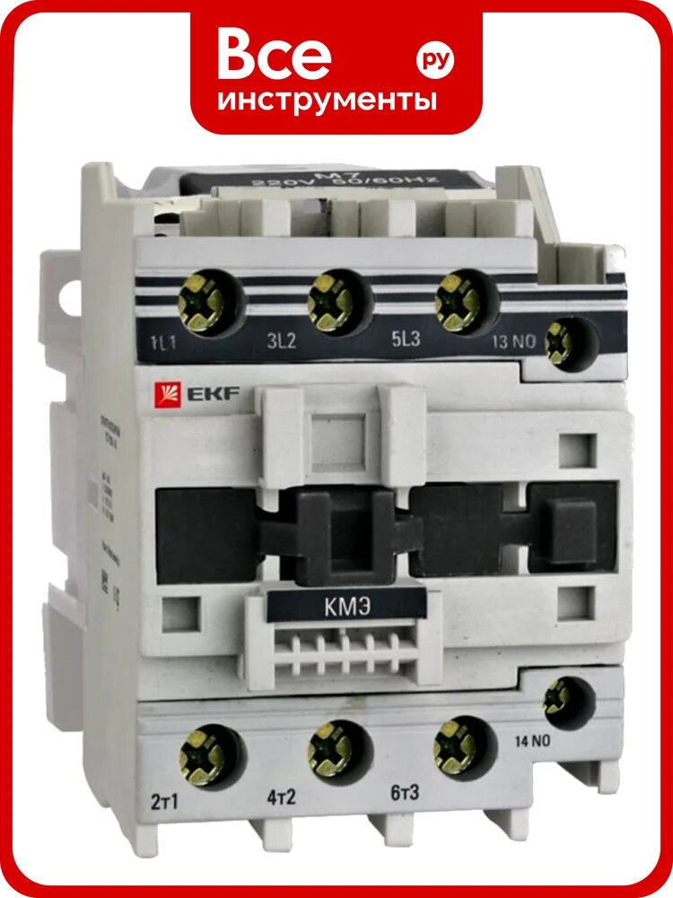 Малогабаритный контактор EKF КМЭ 40А 110В NO+NC ctr-s-40-110 ctr-s-40-110