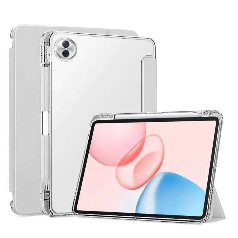 Чехол на Honor Pad 10 2025 / Honor Pad 20 2026 12.1" серый с местом для стилуса