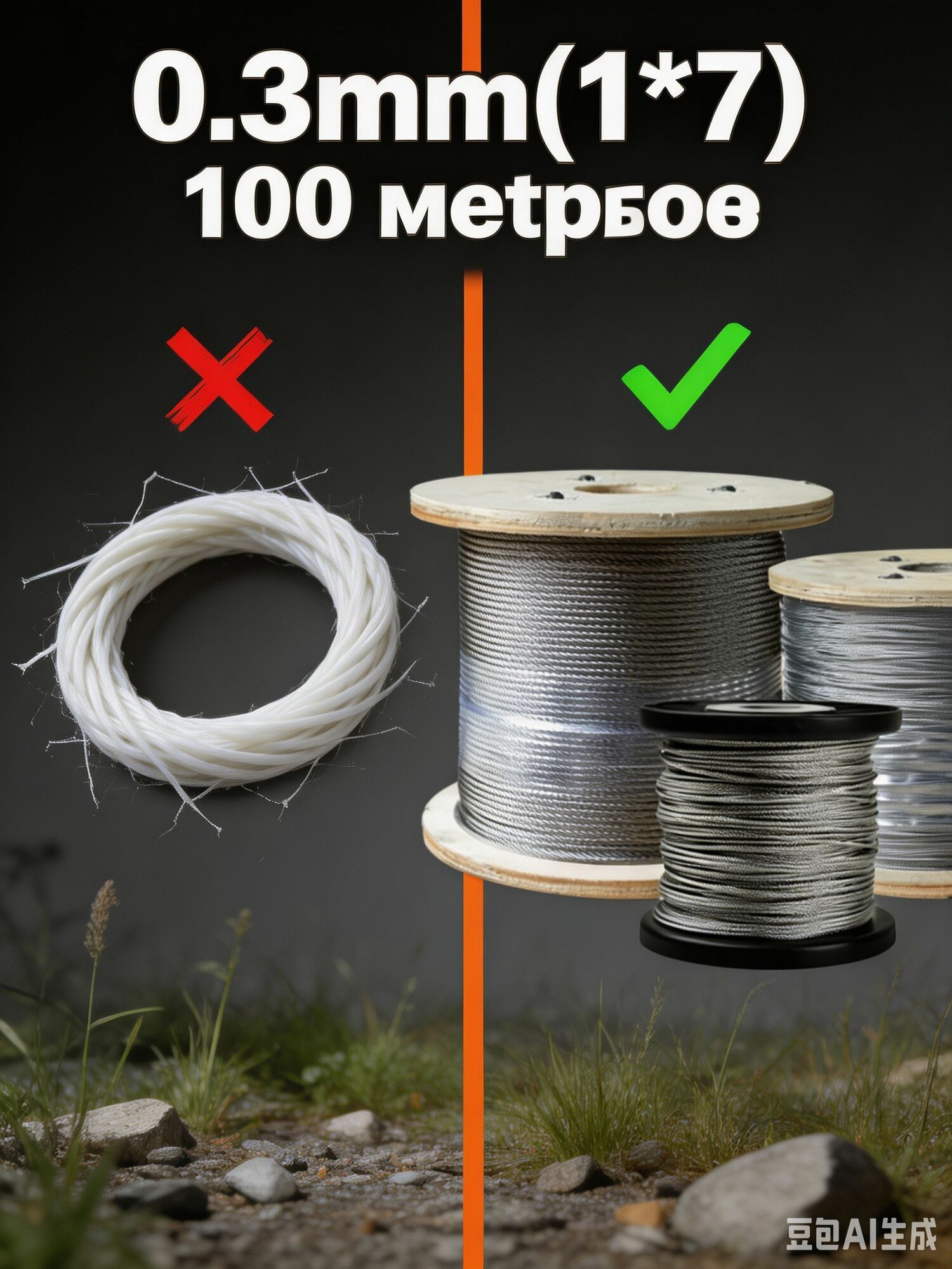 Леска для триммера полуавтомат