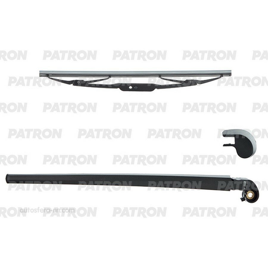 PATRON PWA027K Рычаг стеклоочистителя задн. со щеткой AUDI: A3 (8P1) 2003-2013, A3 (8PA) Sportback 2004-2013, A4 (B6) 2000-2004, A4 (B7) 2005-2007