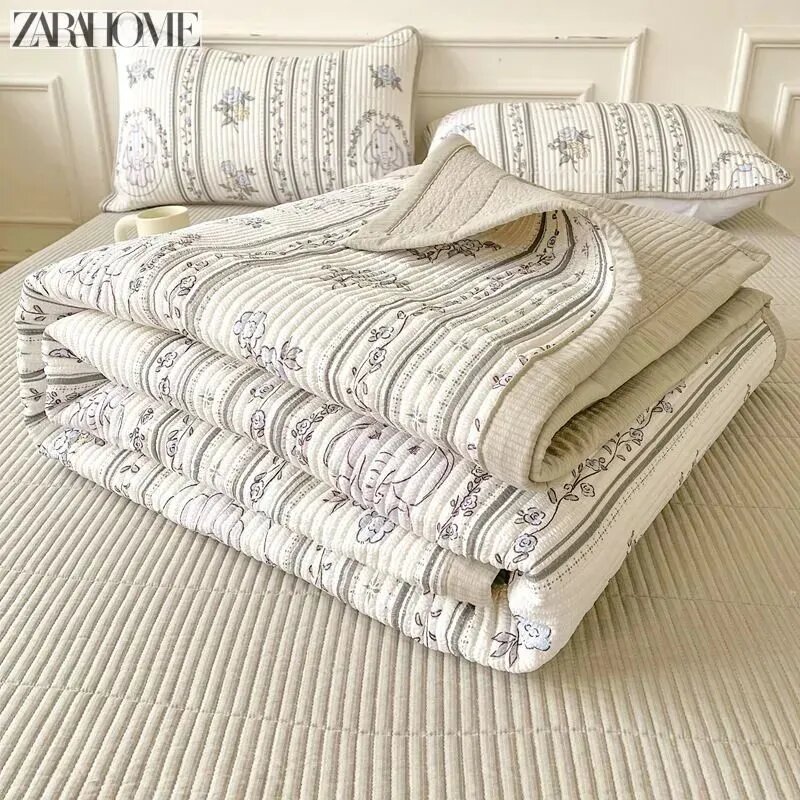ZARA HOME Покрывало 230x200 см хлопок серый