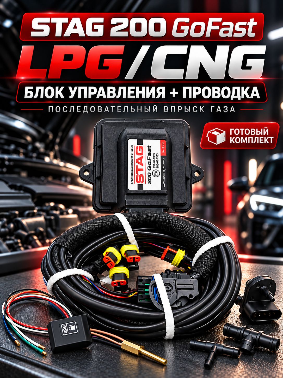 Запчасти для ГБО, арт. STAG 200 GoFast, 1 шт.