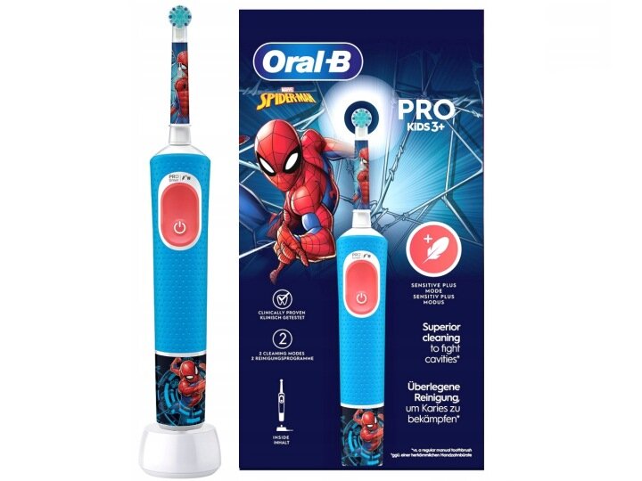 Детская электрическая зубная щетка Oral-B PRO Kids 3+ Spider-Man