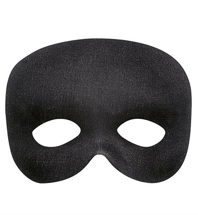 Карнавальная маска "Фантом" черная на резинке/венецианская вечеринка/маска карнавальная/новый год/хэллоуин