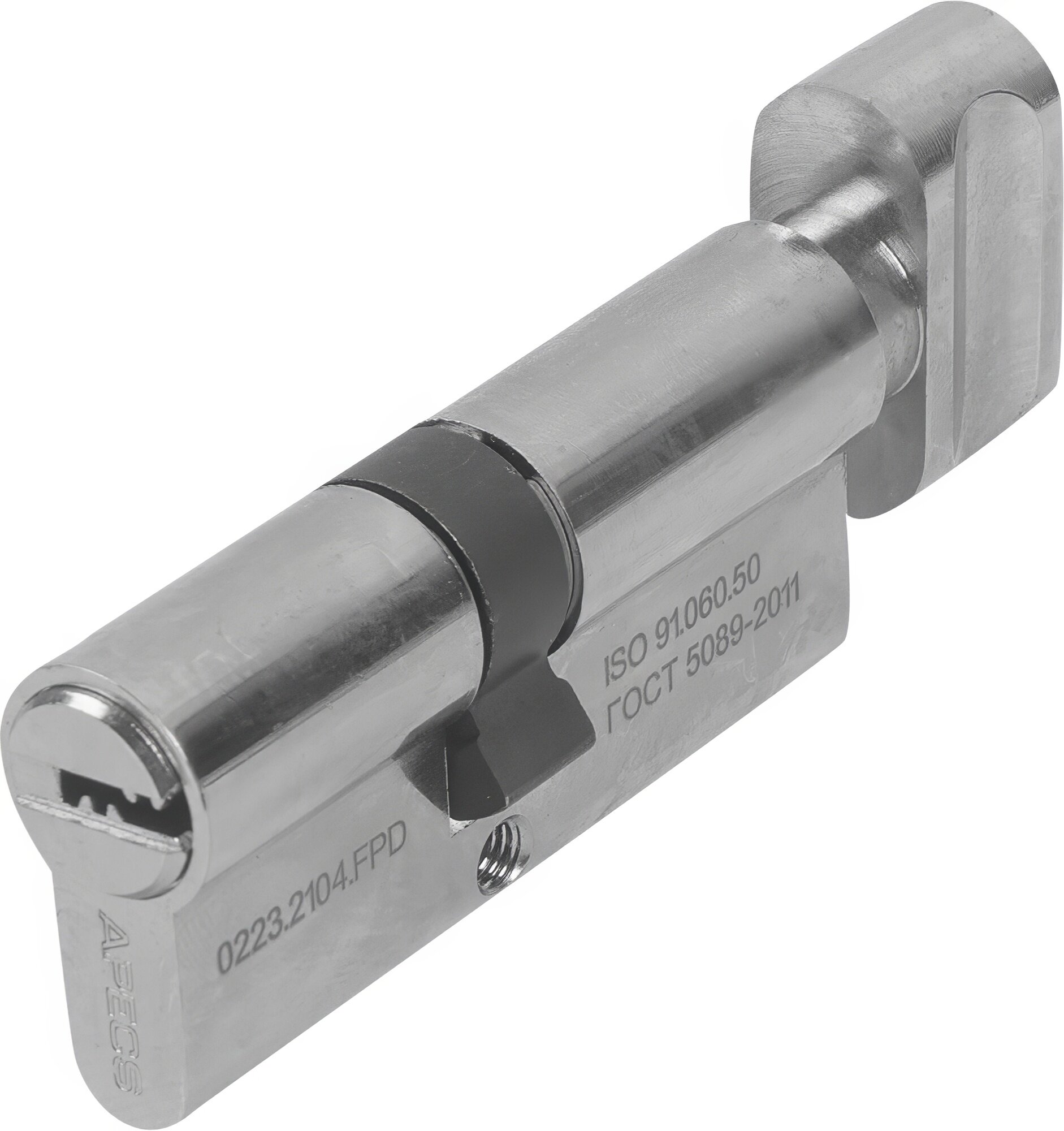 Цилиндровые механизмы Apecs Pro LM-68(31/37C)-C-NI 68 мм, ключ/вертушка, цвет никель