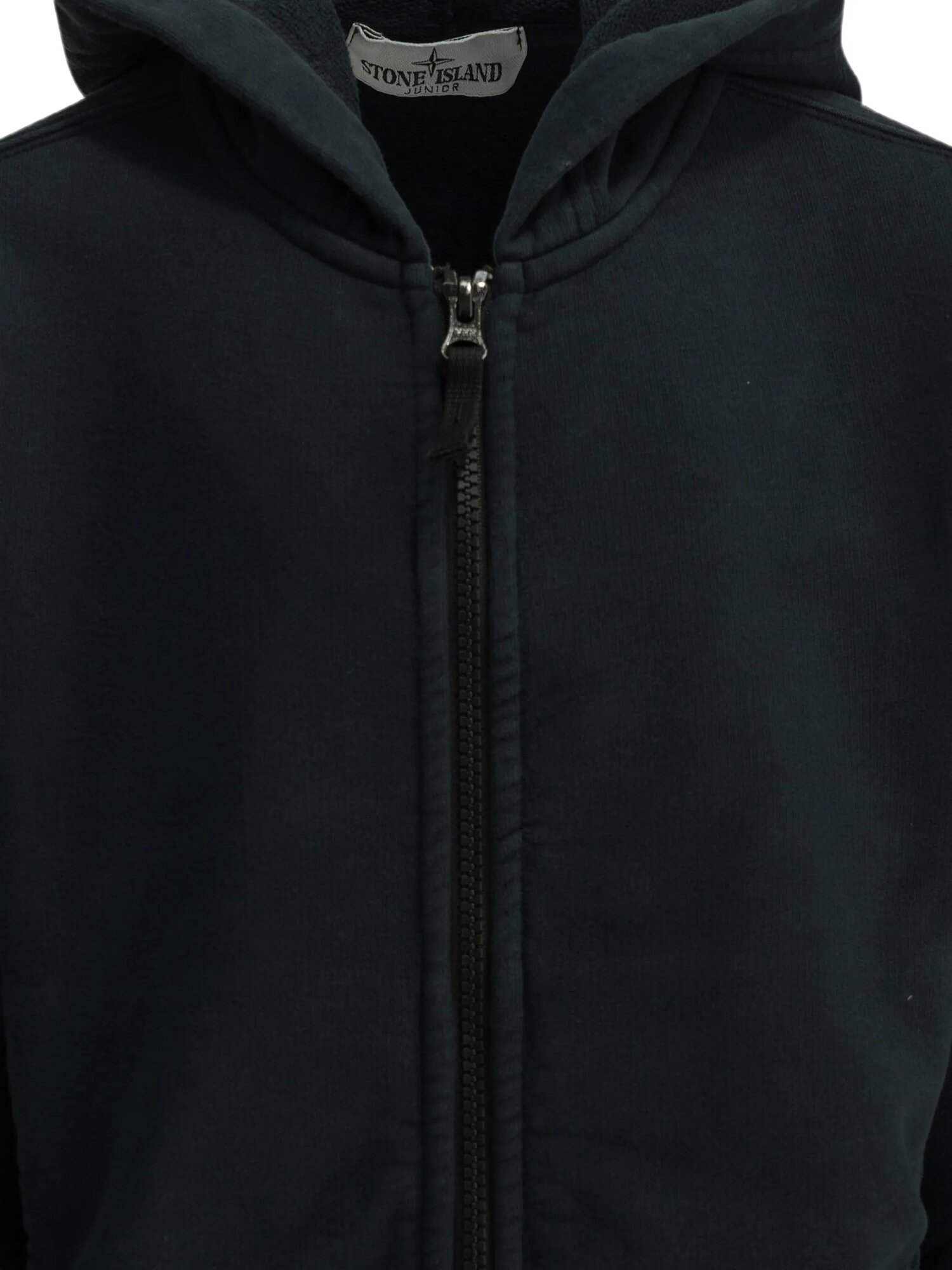 Худи Stone Island Logo-patch zip-up hoodie, размер 156, синий — фото 1
