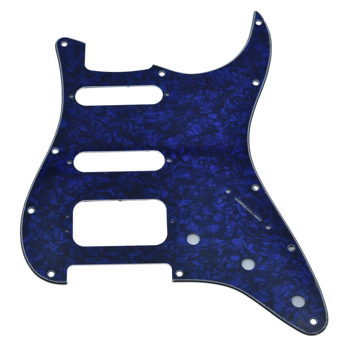 Dopro 11-Hole Strat HSS Pickguard для Fender Stratocaster Blue Pearl