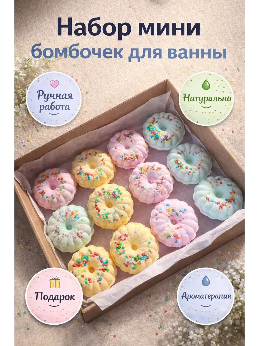 Набор мини бомбочек для ванны