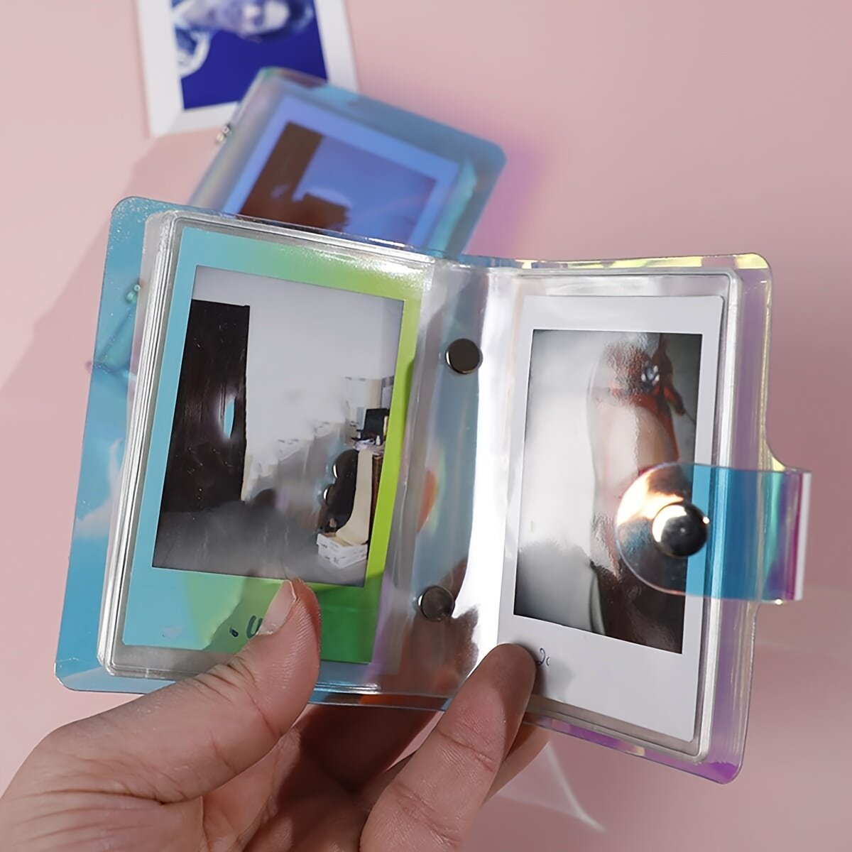 Небольшой фотоальбом с лазерной резкой для хранения памятных фотографий и карточек фанатки, разноцветный