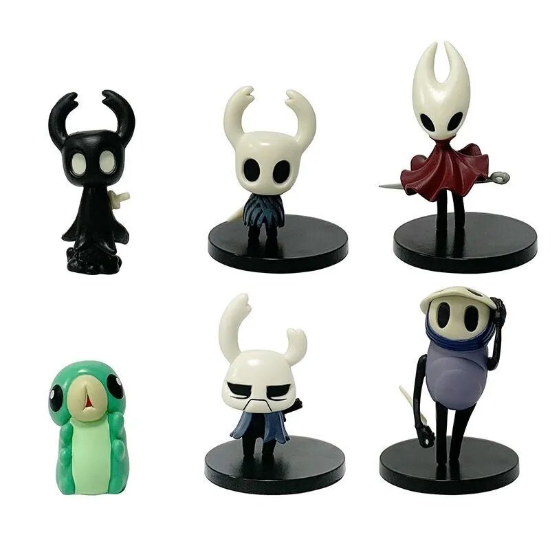 Набор фигурок персонажи игры Hollow Knight Фигурка Статуэтка Хорнет 6шт (5-8см, пакет)