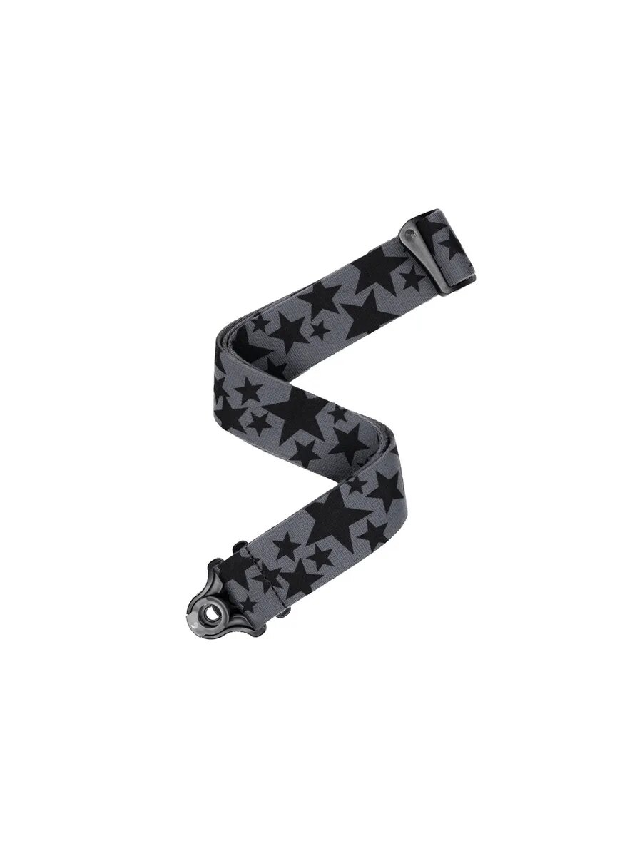 50BAL14 Auto Lock Ремень для гитары, с блокировкой, звезды,