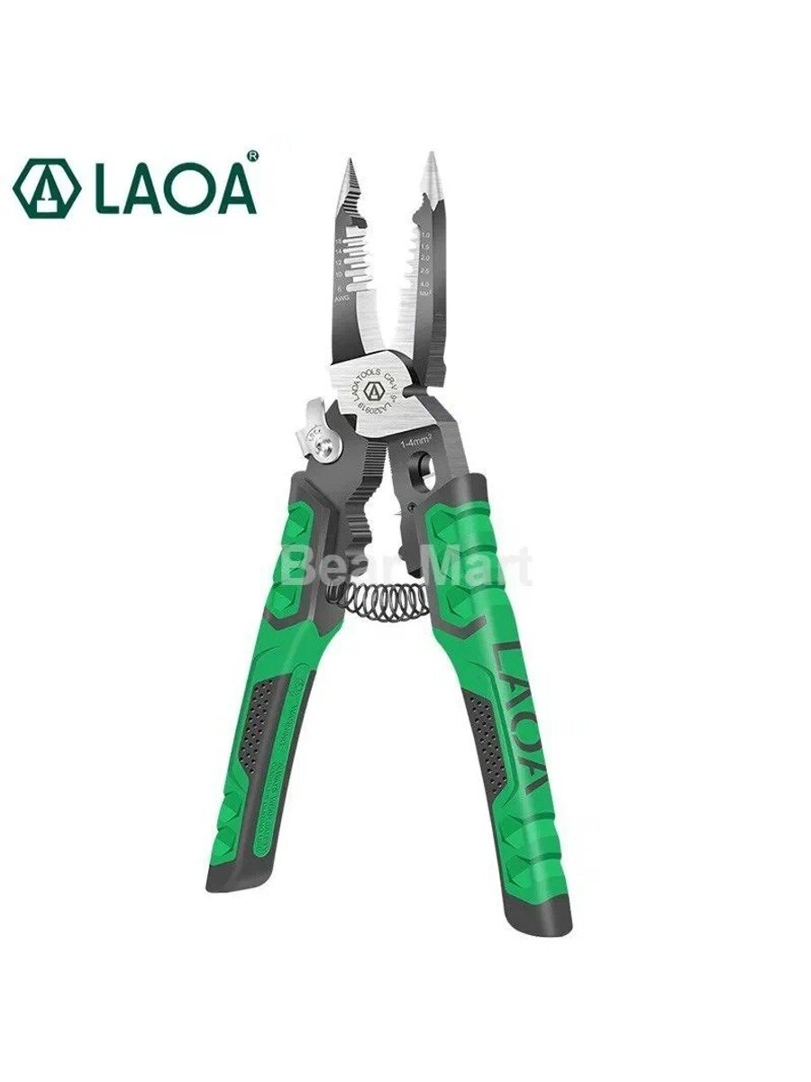 Многофункциональные плоскогубцы 9 в 1 /LAOA LA320919/Плоскогубцы электрика цвет случайный