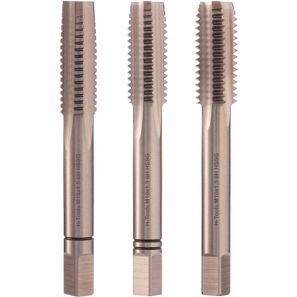 Набор метчиков из 3-х шт. H-Tools М10 шаг 1.5мм DIN352 HSS-G 230100HT
