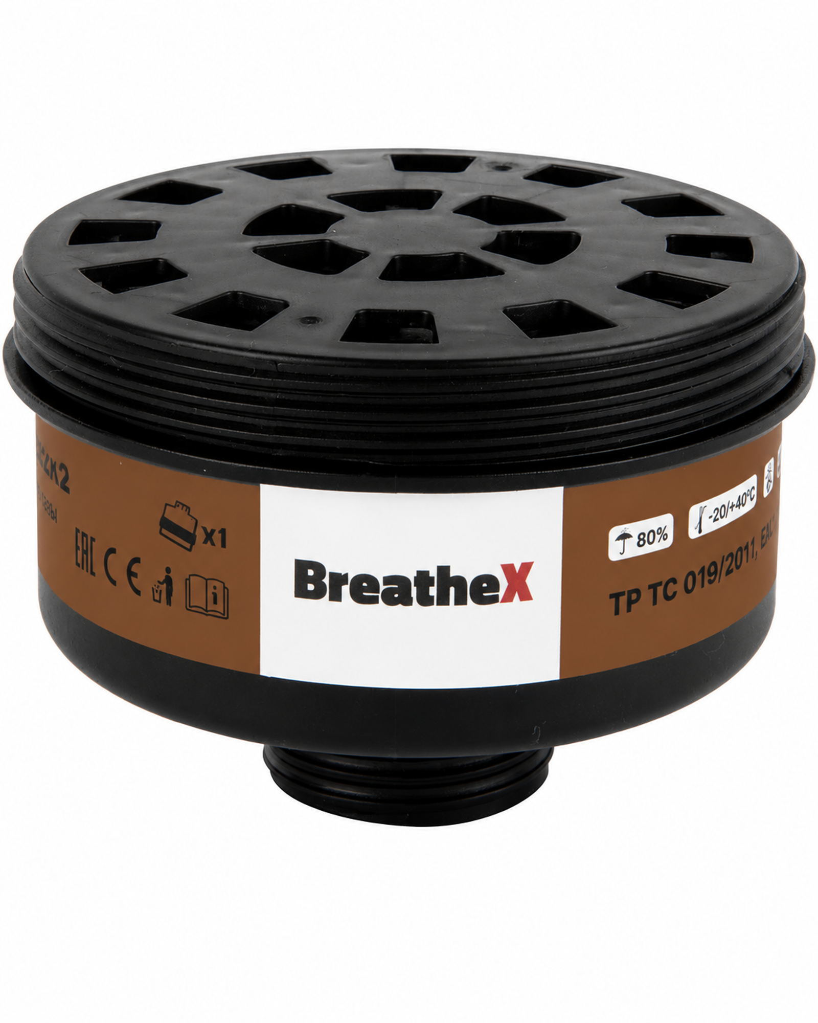 Фильтр противогазовый А2, на резьбе 40мм BreatheX