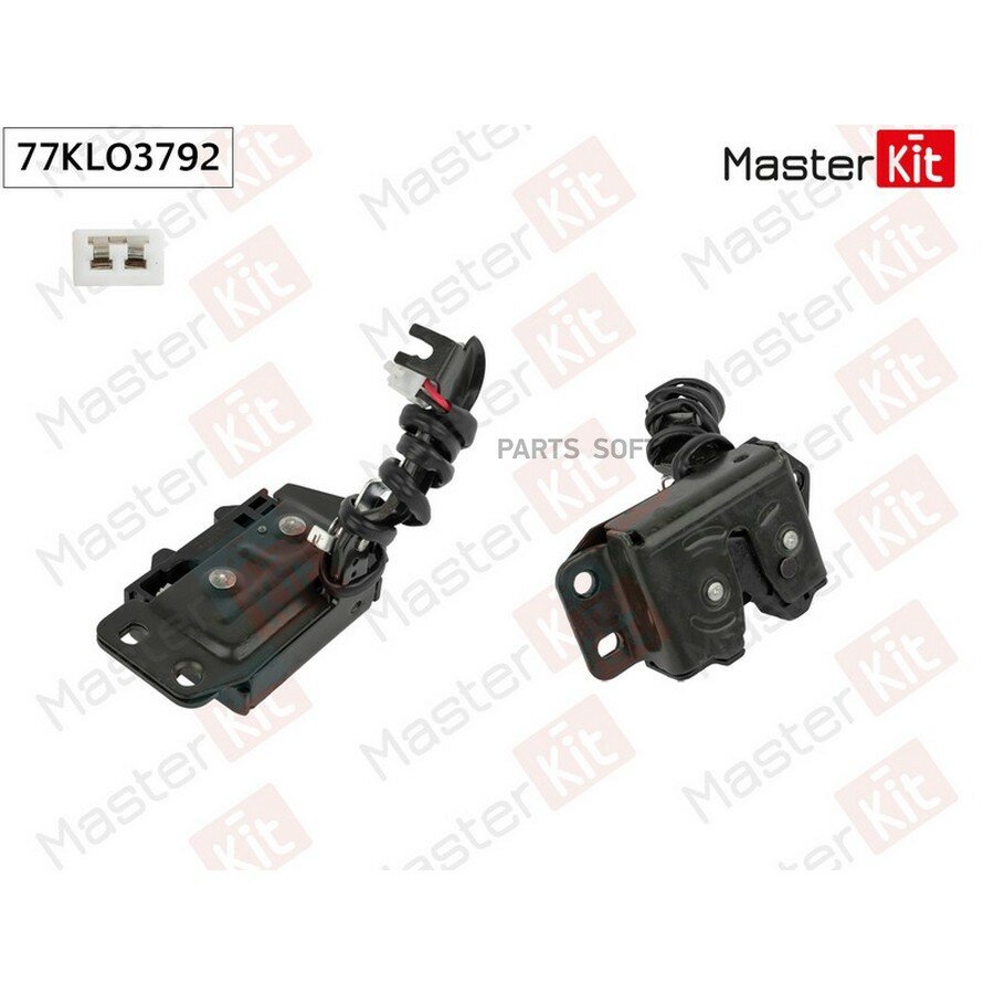Замок багажника Toyota HIACE H200) 2004 2019 от официального дистрибьютора, MASTERKIT, артикул 77KLO3792