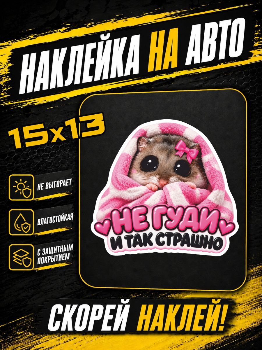 Наклейки на авто Начинающий водитель не гуди