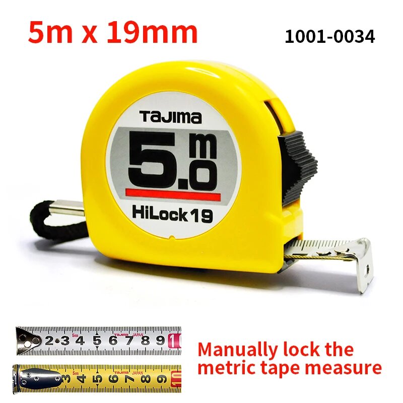 Рулетка Tajima HiLock 19, 5 м, 1001-0034