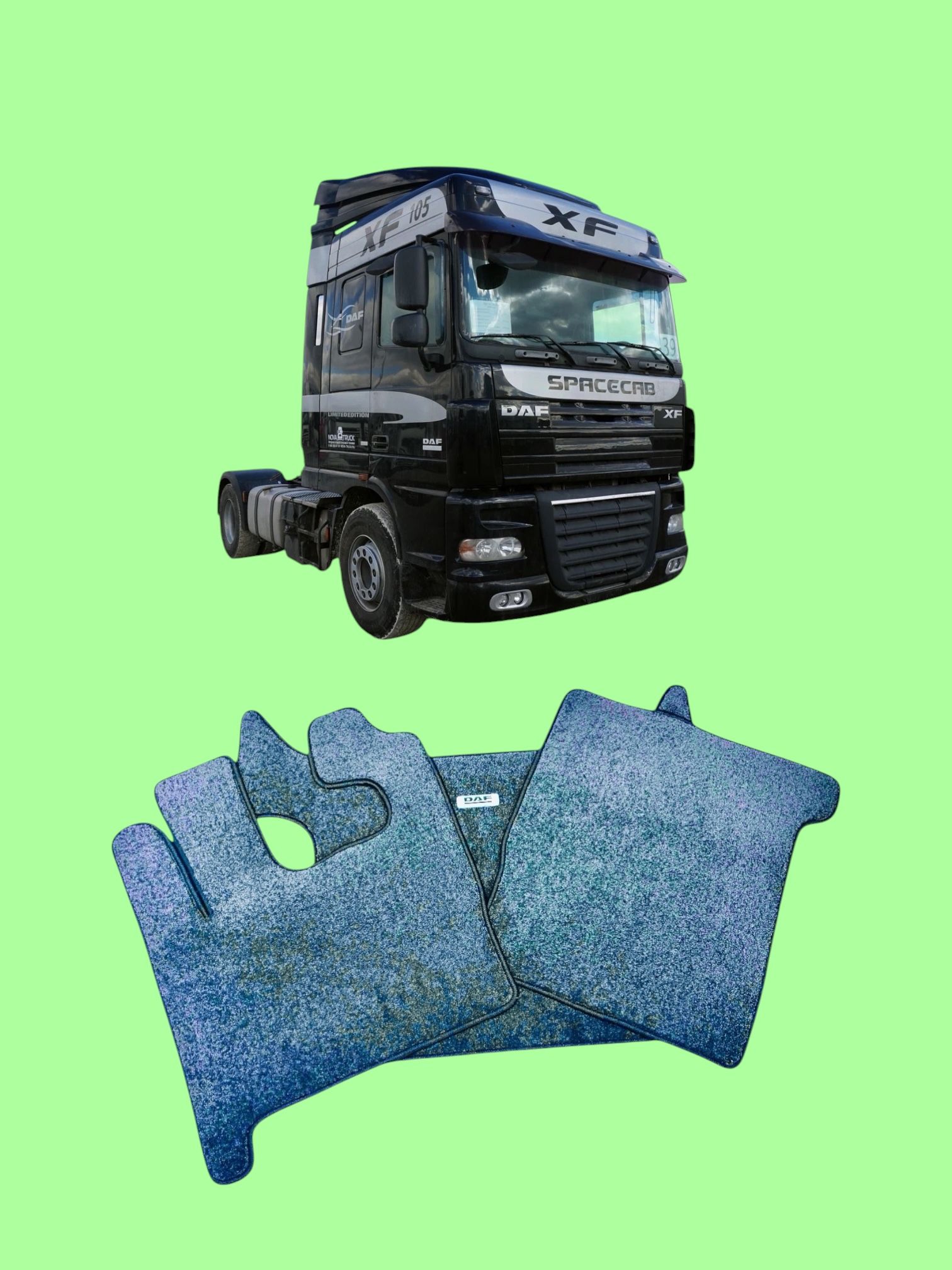 Коврики в салон для Daf Даф XF 105 manual механическая КПП