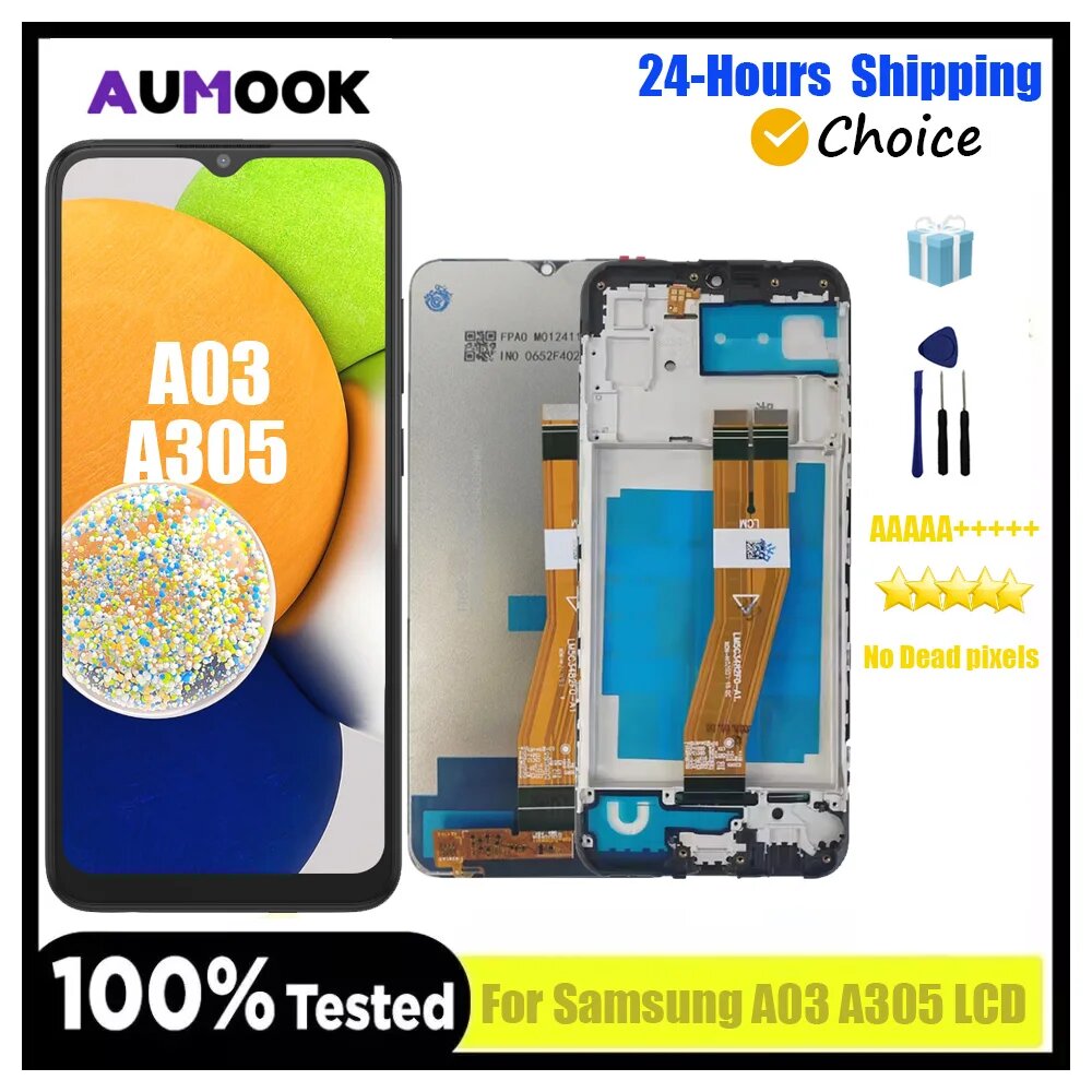 6,5 "для Samsung Galaxy A03 A035 ЖК-дисплей с цифровым преобразователем сенсорного экрана в сборе для Samsung SM-A035F/DS A035M A035F A035G дисплей