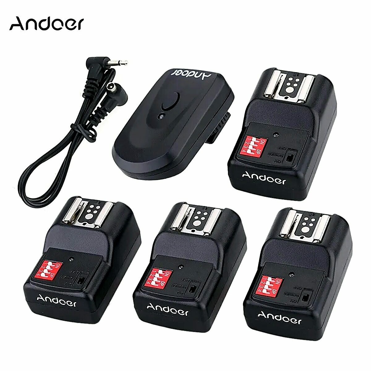 Andoer PT-16GY One поддерживает четыре беспроводных триггера вспышки, триггер дистанционного управления, 16 каналов