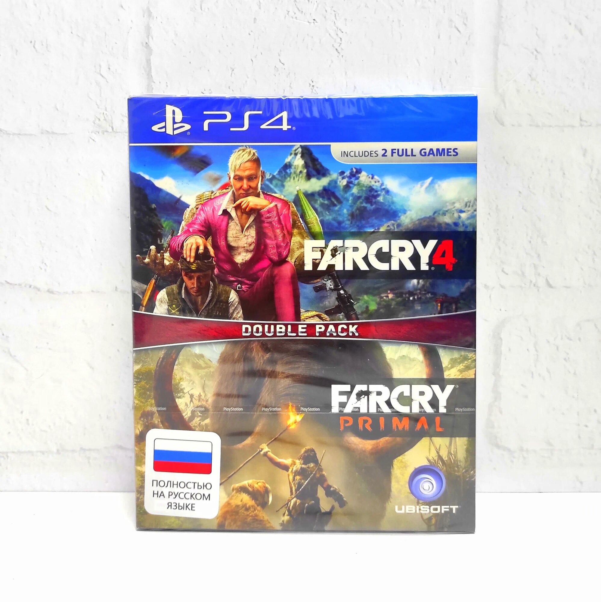 Far Cry 4 + Far Cry Primal Double Pack Полностью на русском CUSA 00462 / 03310 Видеоигра на диске PS4 / PS5