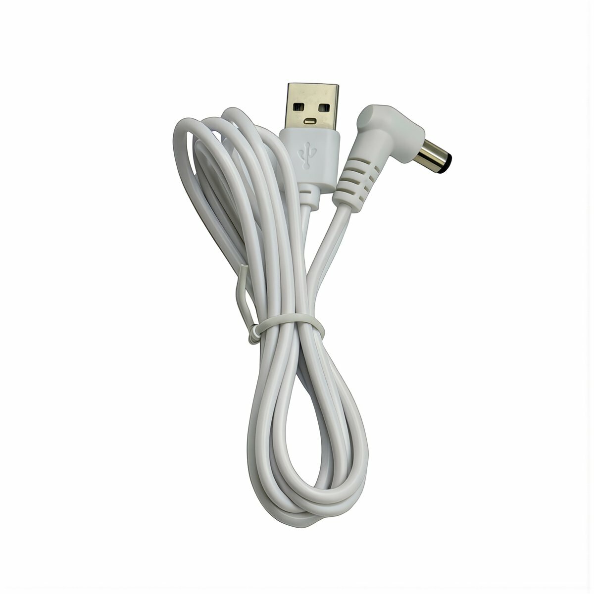 Кабель питания из качественных материалов L-образный USB DC 5.5*2.1 1.2 метра чисто медный белый для бытовых приборов