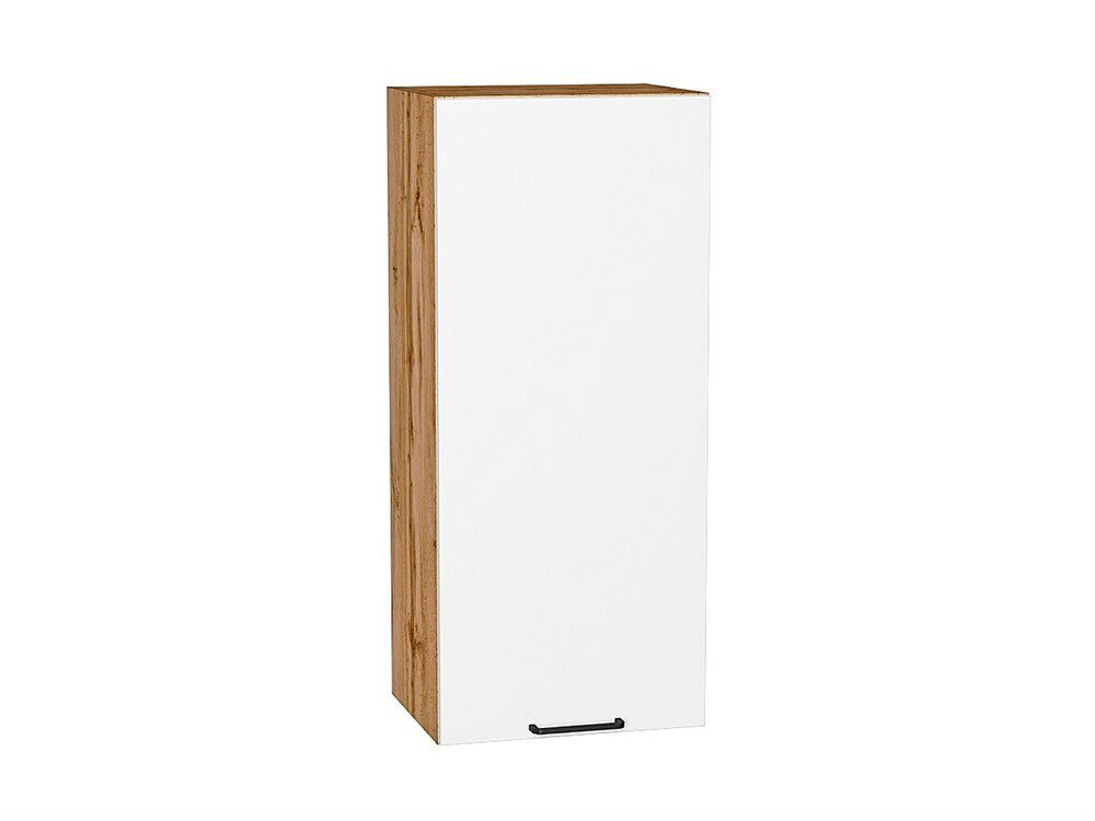 VVT Шкаф верхний с 1-ой дверцей Флэт Дуб Вотан, White In 2S, 920, 400 В*Ш*Г 920*400*318, фасад ЛДСП White In 2S, корпус Дуб Вотан White In 2S