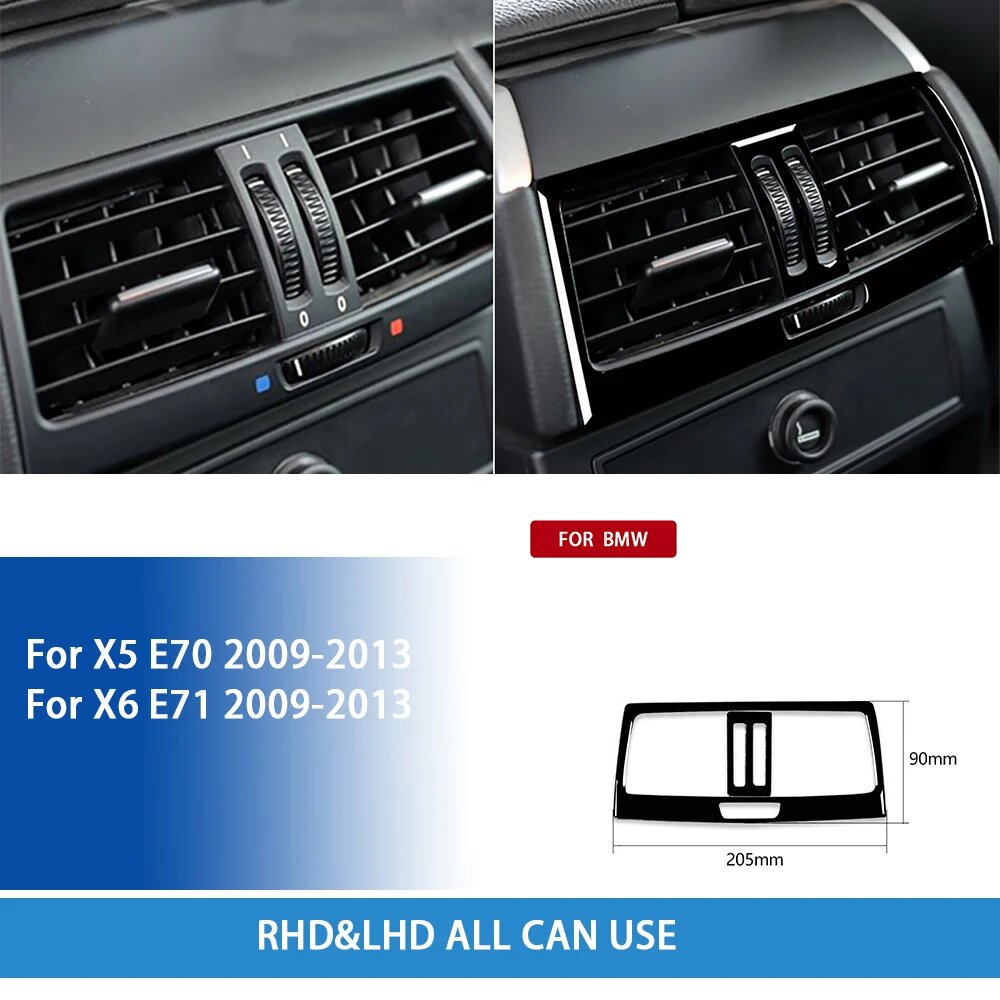 Аксессуары для BMW X5 E70 X6 E71 2009 2010 2011 2012 2013, черная пластиковая рамка для black B