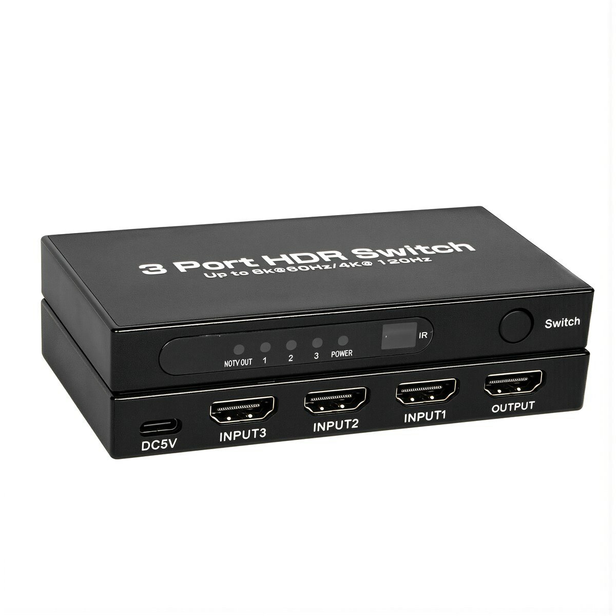 Малогабаритный переключатель видеовходов HDMI 5 портов 8K 60Hz с пультом дистанционного управления, OZQ8-3