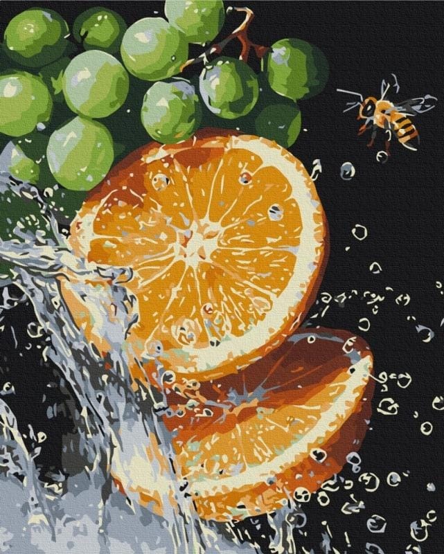 Набор для рисования, росписи Brushme рисование по номерам сочная комбинация, 40x50 см