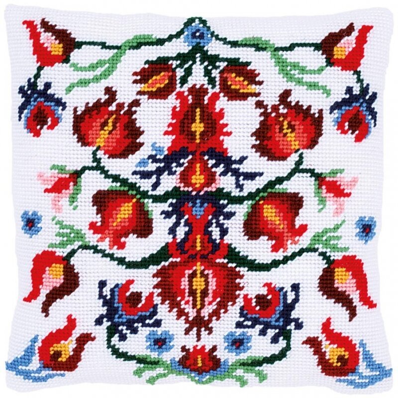 PN-0168442 Набор для вышивания подушки (гобелен) Vervaco "Folklore"